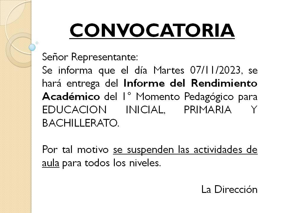 I CORTE DE NOTAS