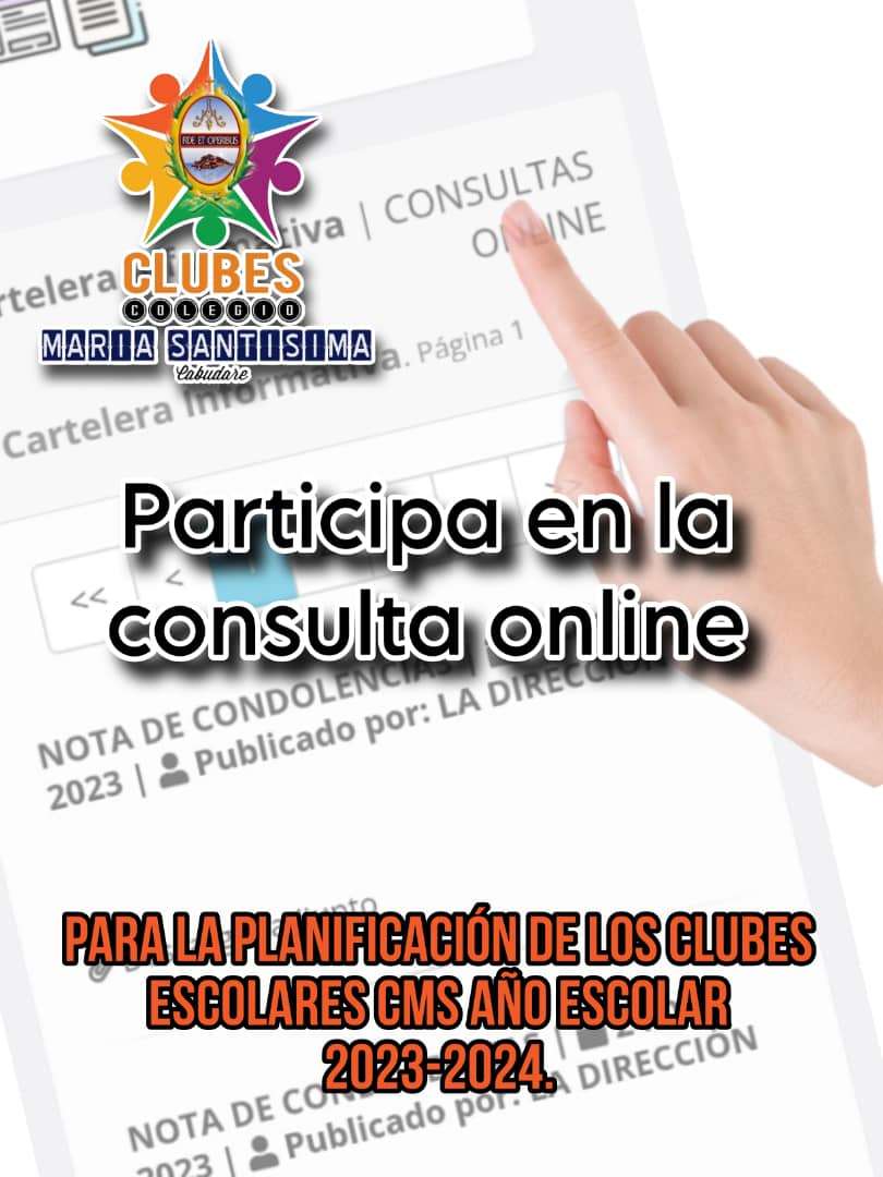 Consulta online Clubes Escolares CMS 2023-2024